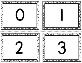 White Polka Dot Polka Dots Heart Themed Number Words Ten Frames