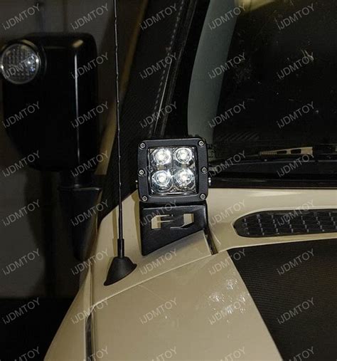 Toyota Fj Cruiser 40w Cree Led Cowl Lighting Kit W Bracket