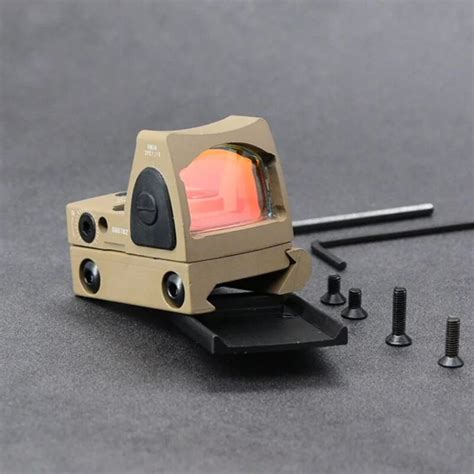 Tactical RMR Reflex X Red Dot Sight Scope Mm Rail Mount Key Switch Pcs Types Bases M