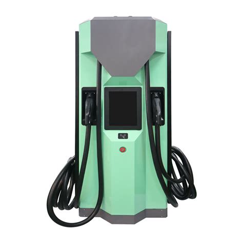Floor Mounted EV Charger DC Fast Charging Station Dual CCS2 Charging