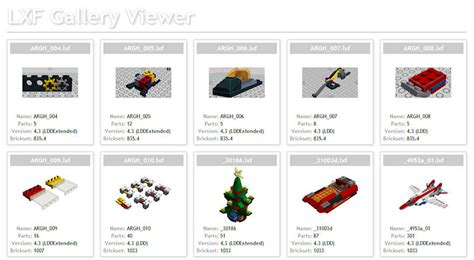 Php Based One Script Lxf Gallery Viewer Thing Digital Lego Tools