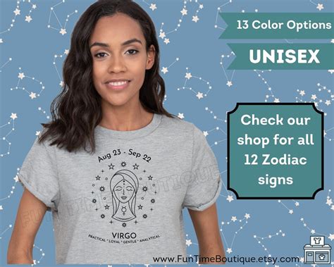Virgo Zodiac Sign Virgo T Shirt Zodiac Tshirts Birthday Etsy