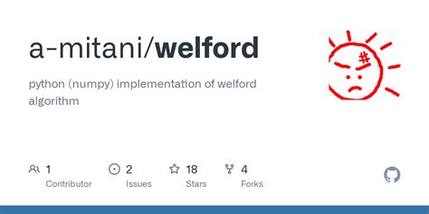 Github A Mitani Welford Python Numpy Implementation Of Welford