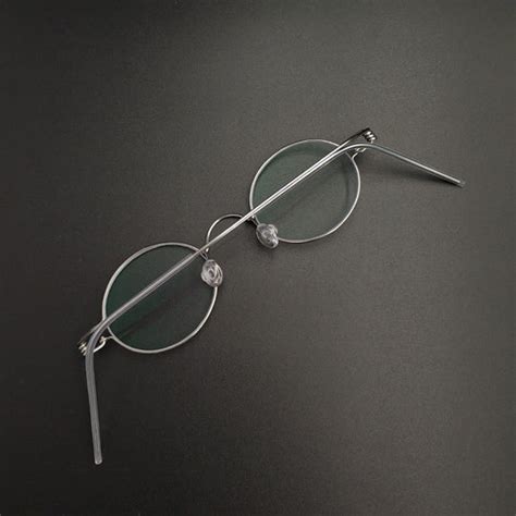 Handcrafted Oval Eyeglasses Stainless Steel Frame Customizable