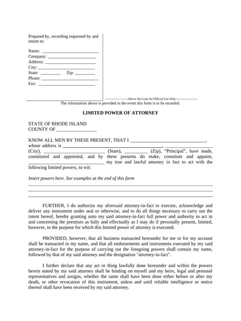 Rhode Island Power Of Attorney Requirements AirSlate SignNow