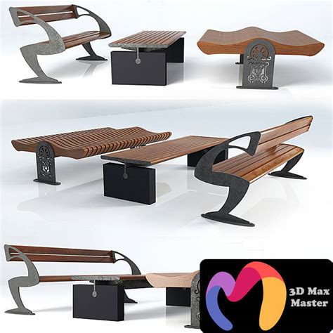 Bench No2 3d Max 3dmaxter