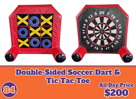 Double Sided Soccer Dart And Tic Tac Toe