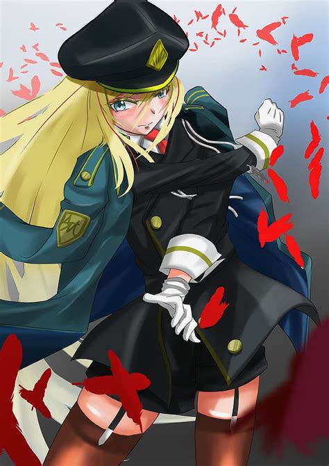 Anime Anime Girls Original Characters Long Hair Military Uniform