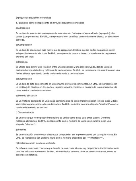 Glosario Ii Pdf Herencia Programación Orientada A Objetos Lenguaje De Modelado Unificado