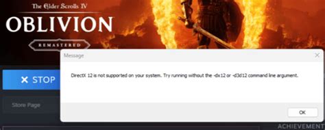 Fatal Error DirectX 12 Is Not Supported On Your System FIX Oblivion