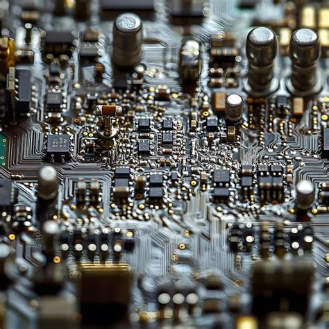 A Closeup Shot Of A Microchip Circuit Board Illustrating Intricate