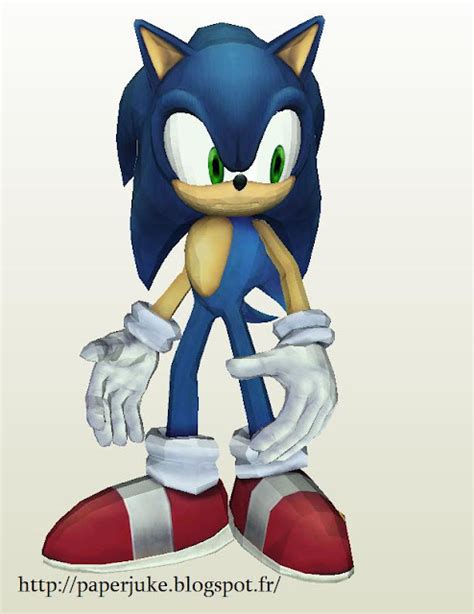 Ssbb Sonic Papercraft Papercraft Paradise Papercrafts Paper Models Card Models
