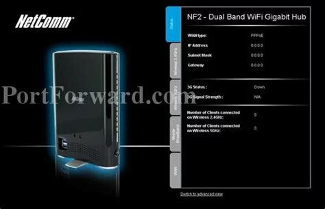 simple netcomm nf2 router port forwarding instructions