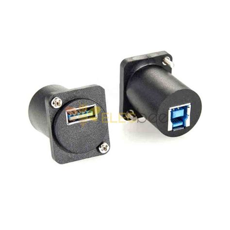 Panel Mounted Usb 3 0 Socket Type A To B Straight Adapter Connector High Speed Data Transfer