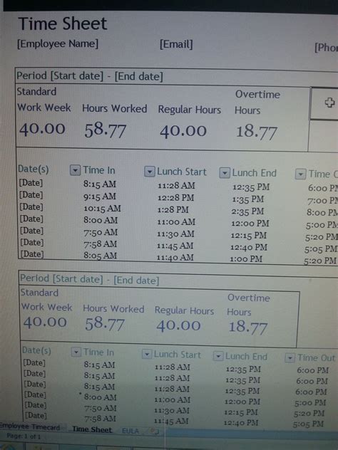 excel overtime after 40 hours spreadsheet template mevasmile