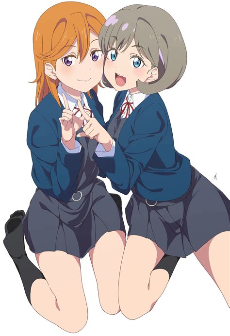 Shibuya Kanon And Tang Keke Love Live And 1 More Drawn By Nagi