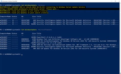 Windows Updates Mit Powershell Pswindowsupdate Auflisten Herunterladen Und Installieren