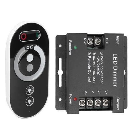 Zerone Variateur LED Gradateur LED sans fil RF tactile contrôleur de