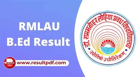 Rmlau B Ed Result St Nd Year Declared Check Avadh University Results