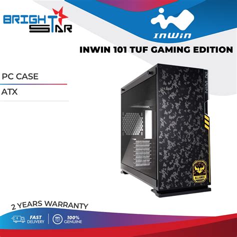 Pc Case Inwin 101 Tuf Gaming Edition Atx Casing Shopee Malaysia