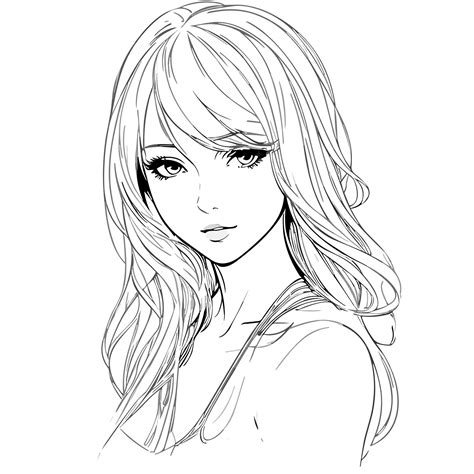 Premium Vector A Vector Art Handdrawn Pencil Of A Beautiful Cute
