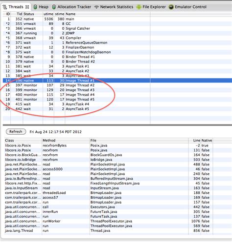 Java Thread Status Monitor How Do I Debug This Whats Causing It