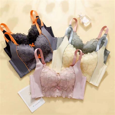 Moonbaybay Women Bra Lace 5 Hook Corset Bra Push Up Bra Full Coverage