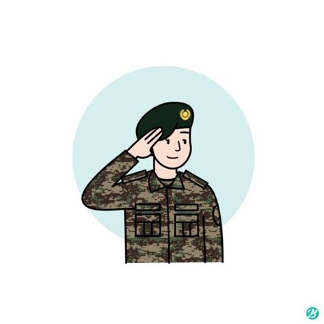군인 경례 일러스트 Ai 다운로드 이미지 Download Soldier Salute Vector 군인 캐릭터 일러스트 포즈