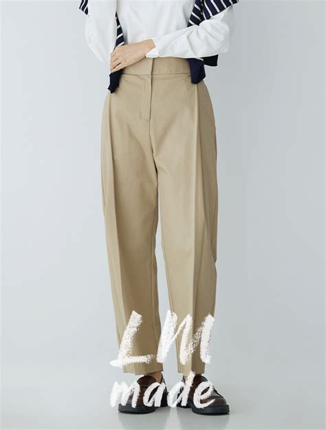 💗봄여름신상💗국내제작👍🏻s Xl Made 하이웨스트 와이드 배기핏 핀턱 코튼 슬랙스 Pd09b2 빅사이즈 바지 치노 면 팬츠 베이지 화이트 블랙 출근 하객 룩 당일