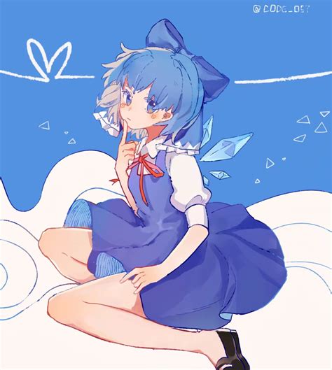 Safebooru 1girl Bangs Black Footwear Blue Background Blue Bow Blue Dress Blue Eyes Blue Hair