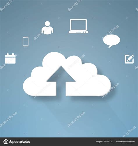 Software Cloud Computing Network Connection Gadgets Data Storage Database Application — Stock