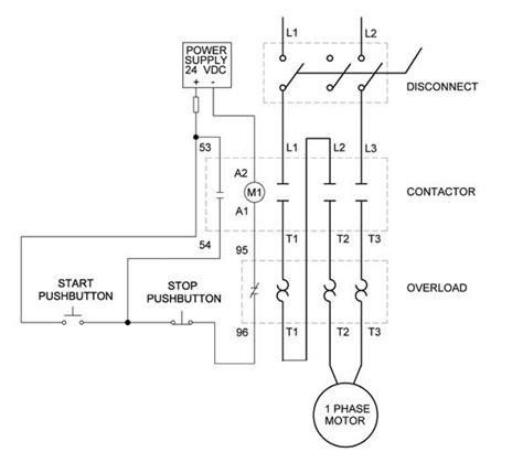 Single Line Diagram Motor Control