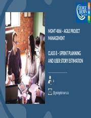 Sprint Planning And User Story Estimation Techniques And Course Hero