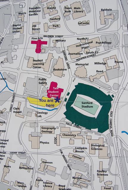 Uga Campus Map Printable Football Parking Uga Transportation