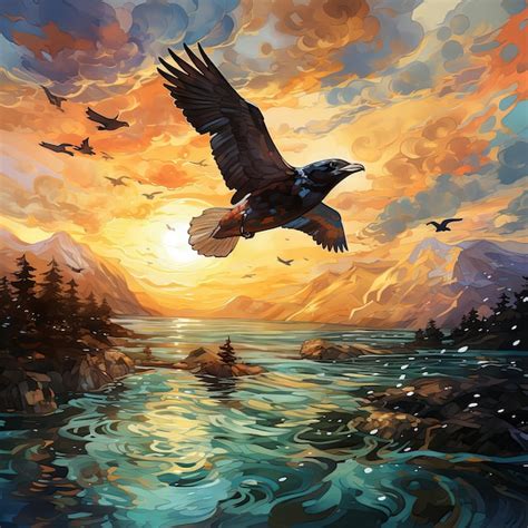 Premium Ai Image An Aerial From Above Of A Vast Sea With A Pod Of