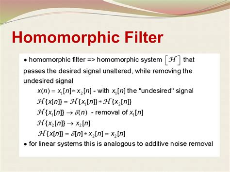 Homomorphic Speech Processing Pptx