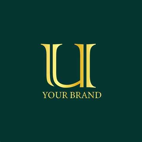 Modelo De Design De Logotipo Luxury U Vetor Premium