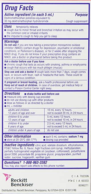 Delsym Adult 12 Hr Cough Relief Liquid Orange 5oz