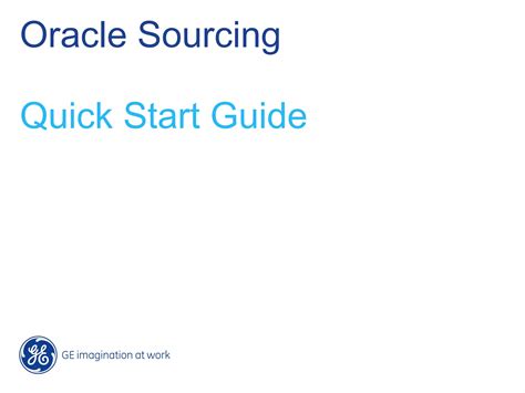 Quick Start Guide Oraclesourcingv2 Ppt