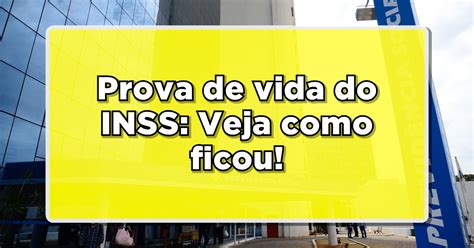 URGENTE PROVA DE VIDA DO INSS 2024 TEM DATAS CONFIRMADAS Veja Quem
