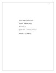 Cryptography Final Project Docx CRYPTOGRAPHY PROJECT SURESH VADDEBHOINAY STUDENT ID