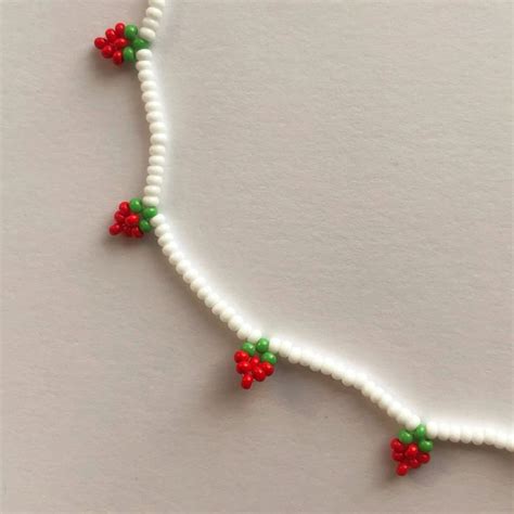 Strawberry Necklace 🍓 Pulseiras De Miçangas Joias Com Miçangas