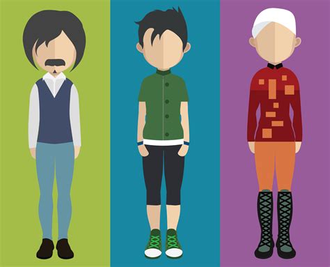 People Avatar With Full Body And Torso Variations 371051 Vector Art At