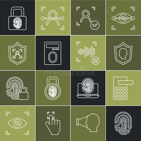 Set Line Fingerprint Digital Door Lock User Protection Face Recognition With Shield Face