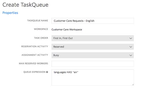 Setting Up A Taskrouter Workspace Add And Configure Taskqueues Twilio