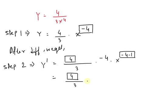 Solved Find The Derivative Of The Function Step 1 Rewrite The