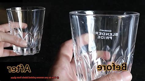 How Do You Remove Printed Labels From Glass Glue Things