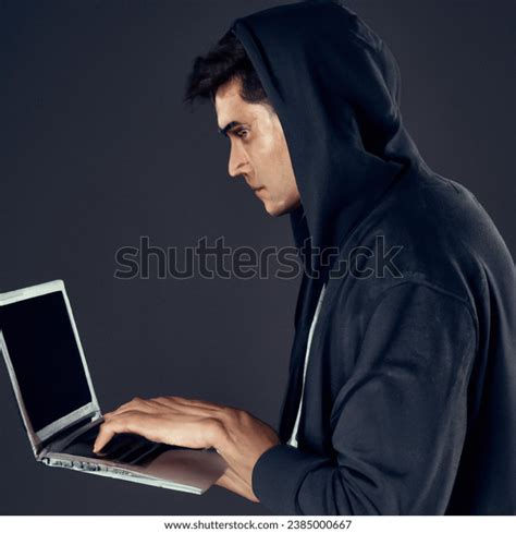 Hacker Man Cinema Black AI Generated Image Shutterstock