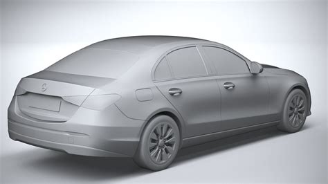 Mercedes Benz C Class Basic 2022 3d Model 159 3ds Fbx Lwo Ma