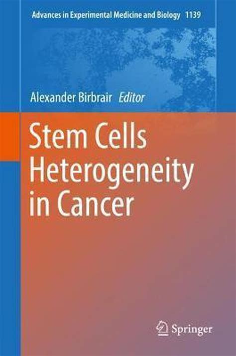 Stem Cells Heterogeneity In Cancer 9783030143657 Boeken